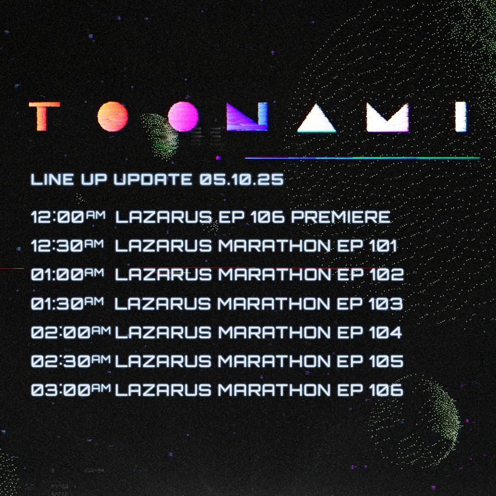 May 10, 2025 Toonami Schedule - Toonami Squad